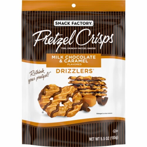 Pack of 2 - Snack Factory Pretzel Crisps Drizzlers Milk Chocolate ...