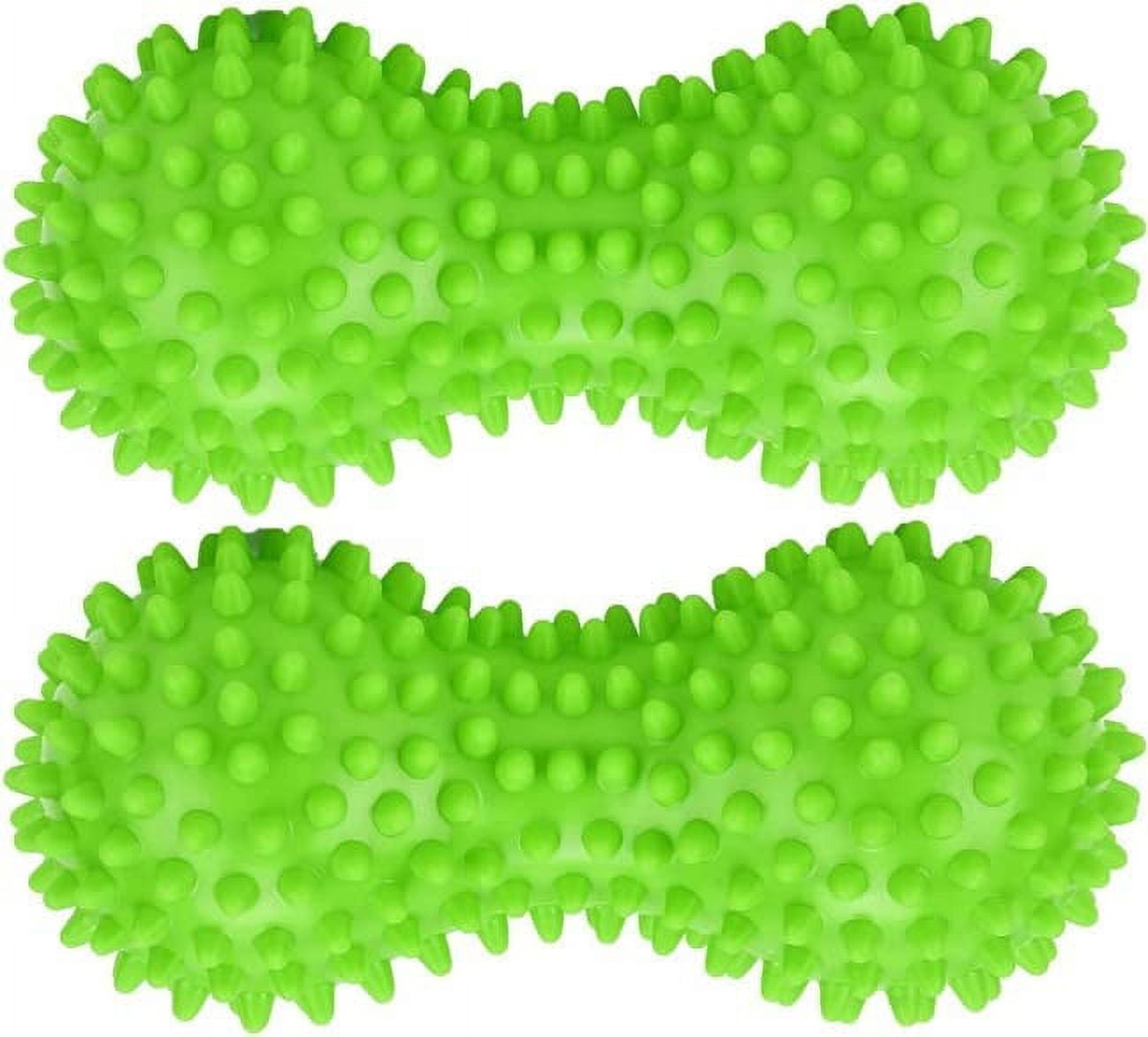 Pack of 2 Soft Spiky Massage Peanut Balls, Stress Reflexology, Porcupine Sensory Peanut Ball Set ...