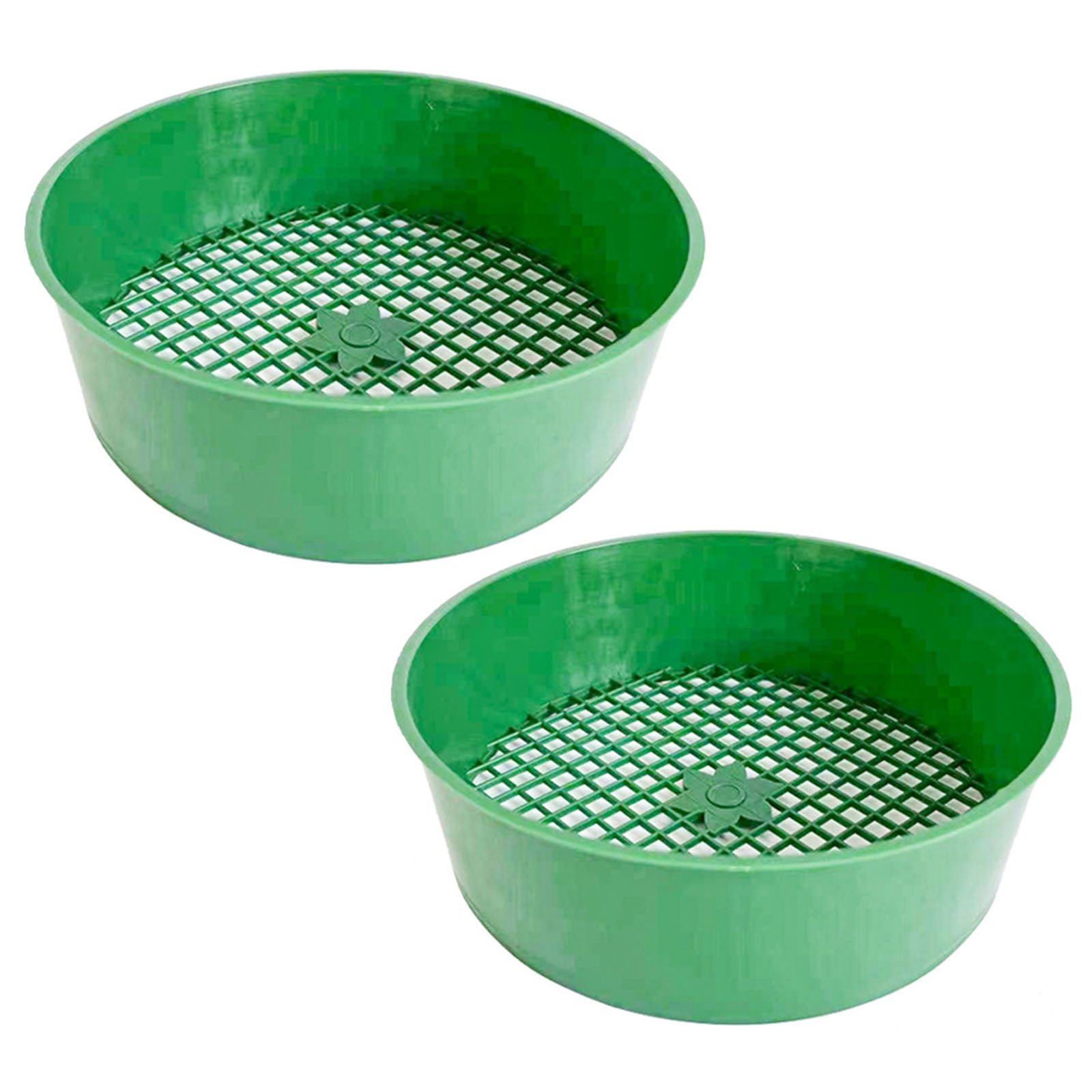 Pack of 2 Soil Sifter Screen Soil Strainer Compost Screen Sand Soil ...