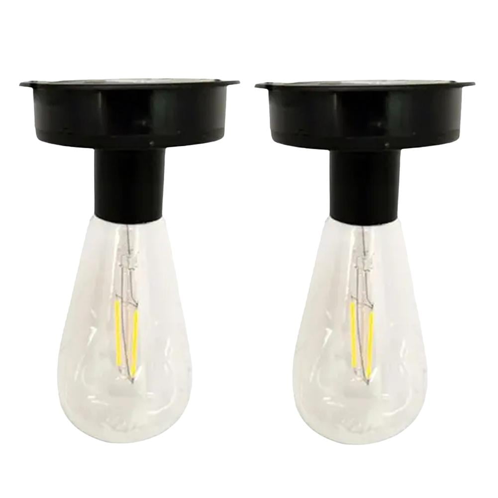 Pack of 2 Solar Light Bulbs Replacement Solar Module For Garden Lights ...