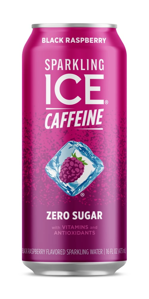 Pack of 2 Sparkling Ice Caffeinated Black Raspberry Flavored Sparkling ...