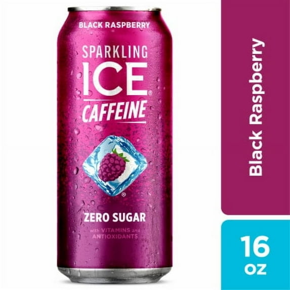 Pack of 2 - Sparkling Ice Caffeinated Black Raspberry Flavored ...