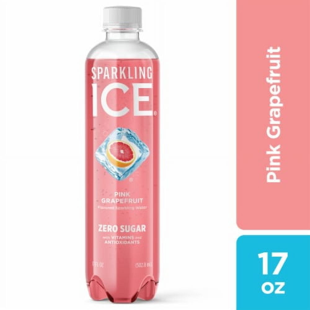 Sparkling Ice Pink Grapefruit Flavored Sparkling Water, Pack of 2, 17 ...