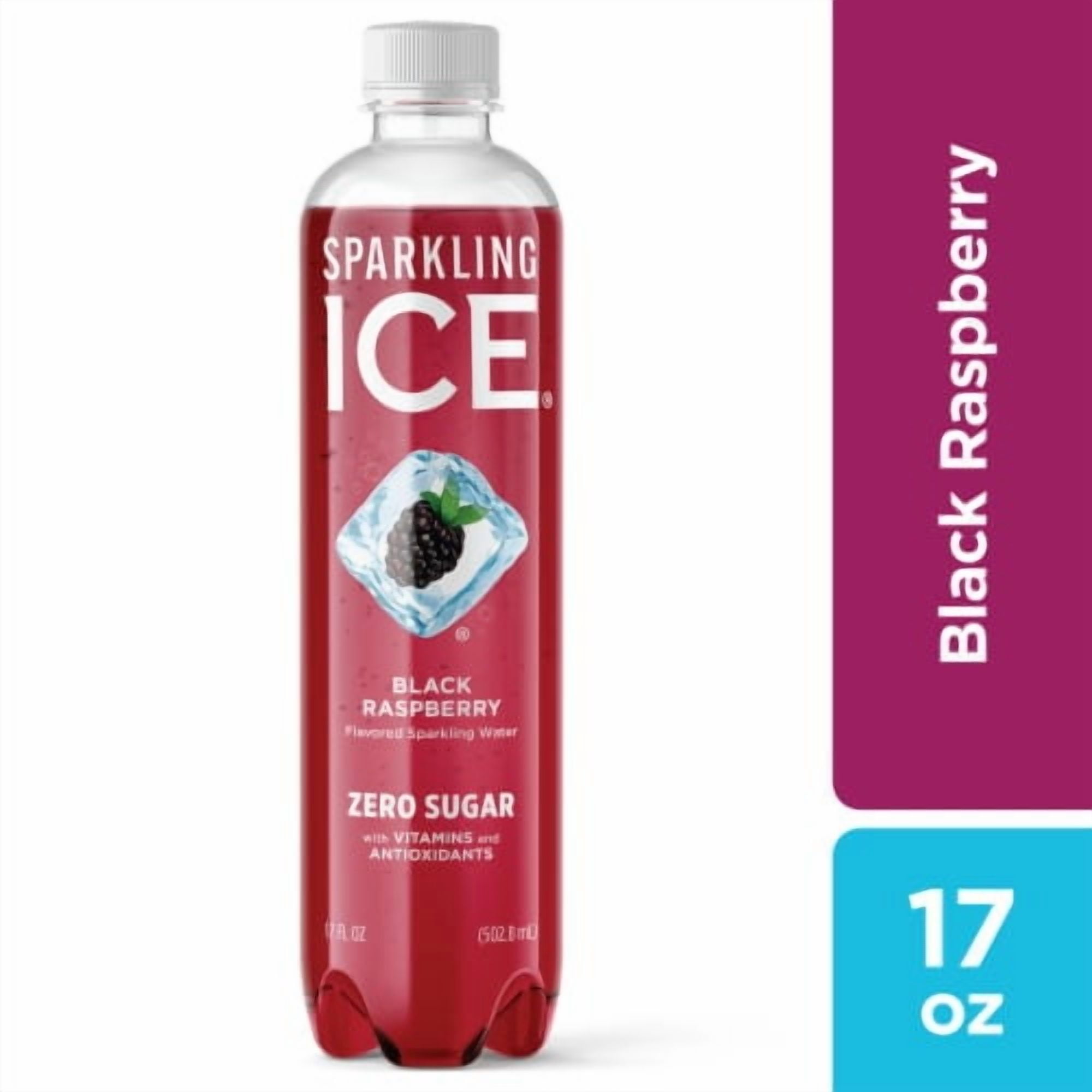 Pack of 2 - Sparkling Ice Zero Sugar Black Raspberry Sparkling Water 17 fl oz - Walmart.com