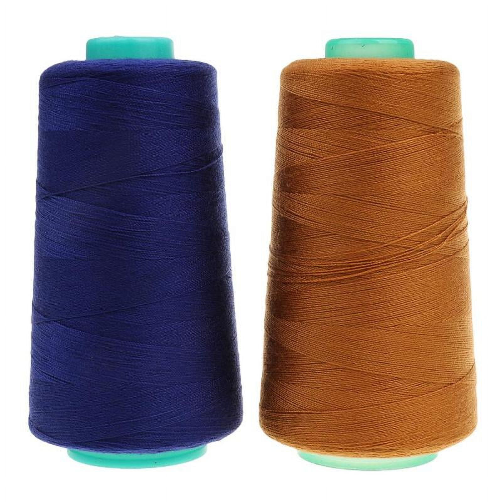 Pack of 2 Spool Polyester Jeans Sewing Thread for Sewing Machine 20S/2 ...