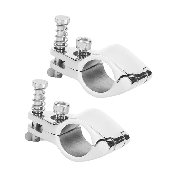 Pack of 2 Stainless Steel Bimini Top Clamps Clip Quick Release ...
