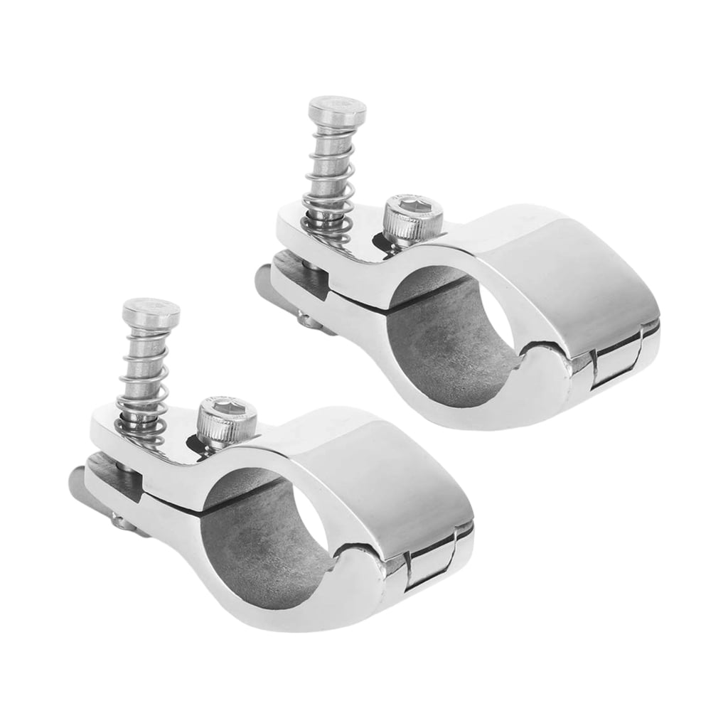 Pack of 2 Stainless Steel Bimini Top Clamps Clip Quick Release ...