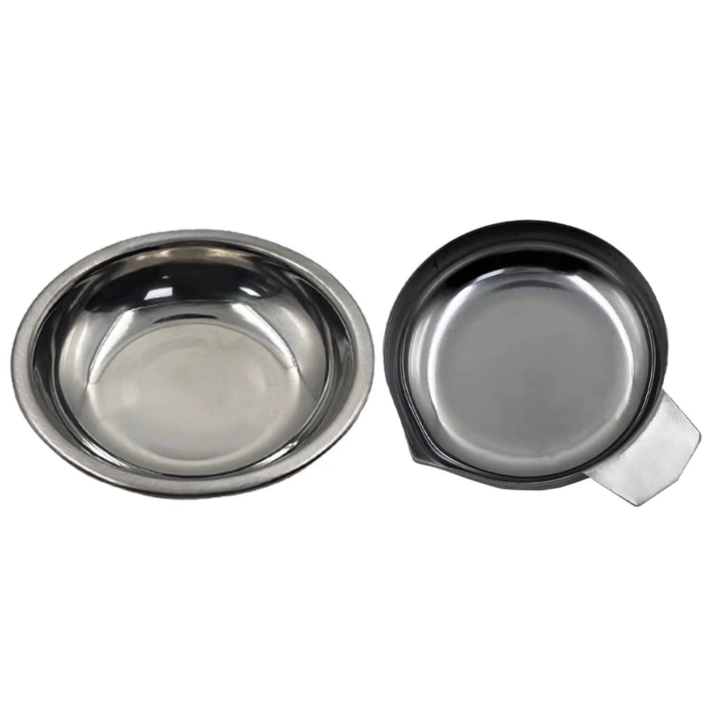 Pack of 2 Stainless Steel Weighing Trays for Kitchen Electronic Scale ...