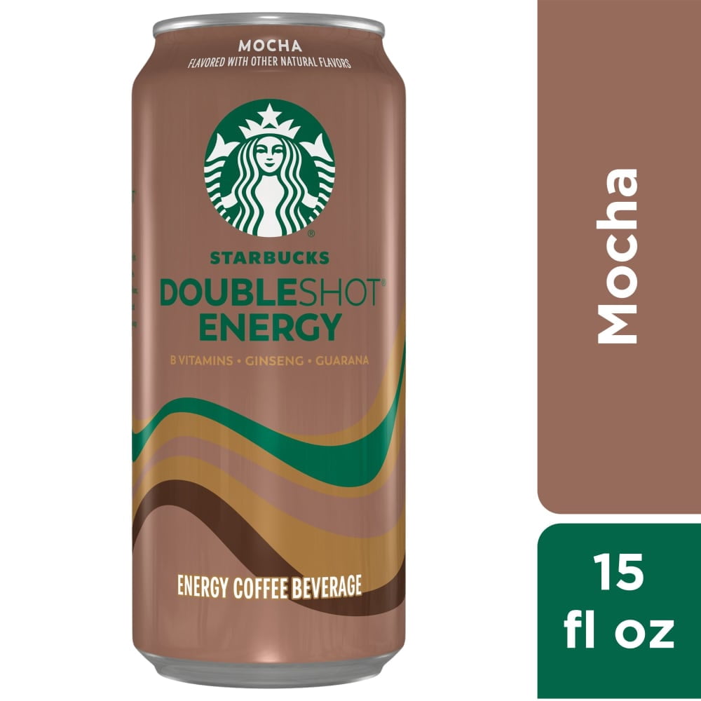 Pack of 2 Starbucks Doubleshot Energy Mocha Iced Coffee Can, 15 fl oz ...