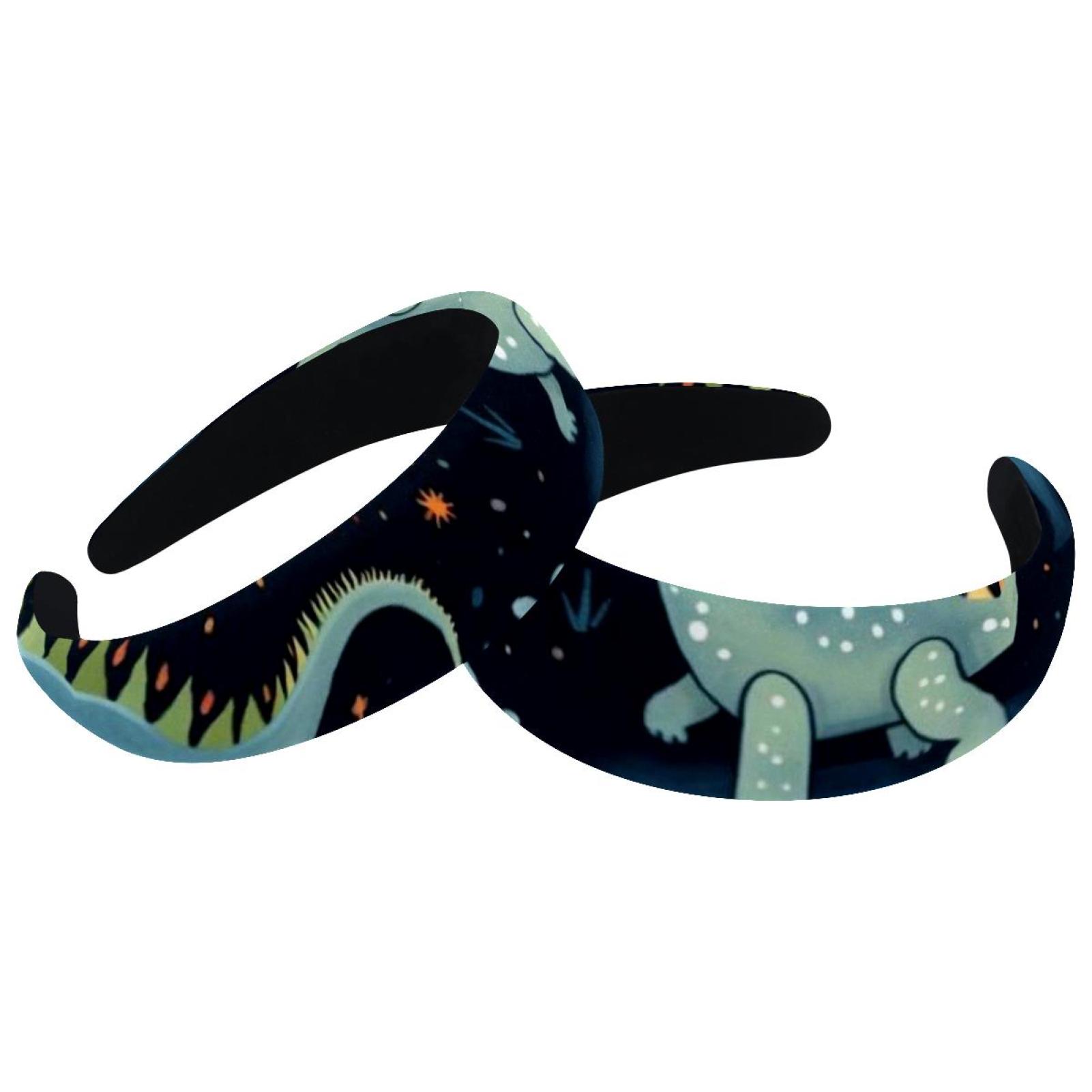 Pack of 2 Starry Dinosaur Headbands for Washing Face or Facial ...