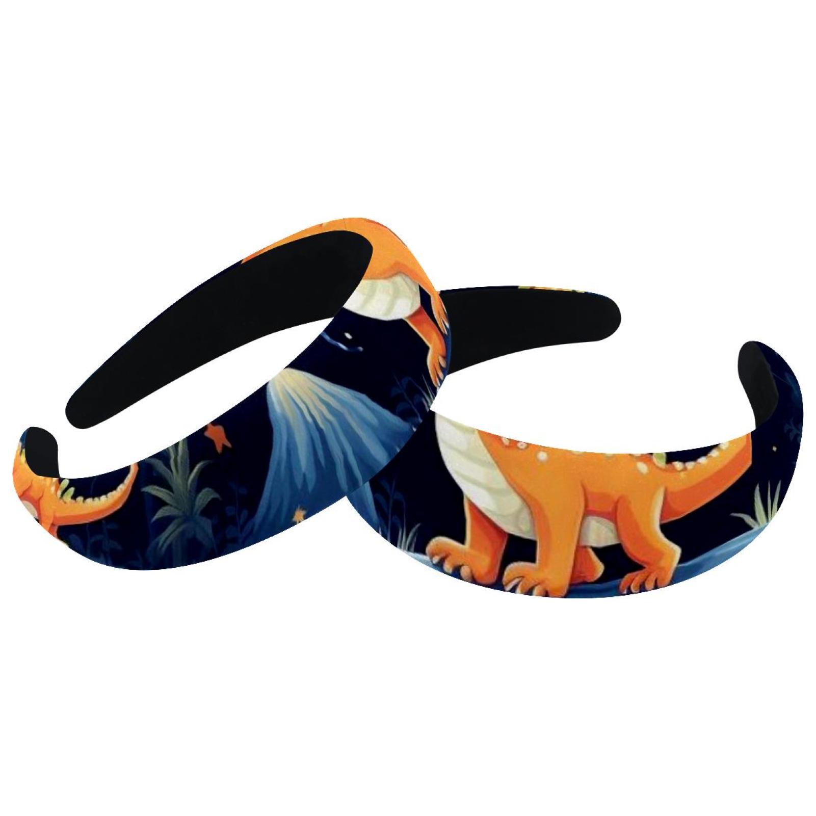 Pack of 2 Starry Dinosaur Headbands for Washing Face or Facial ...