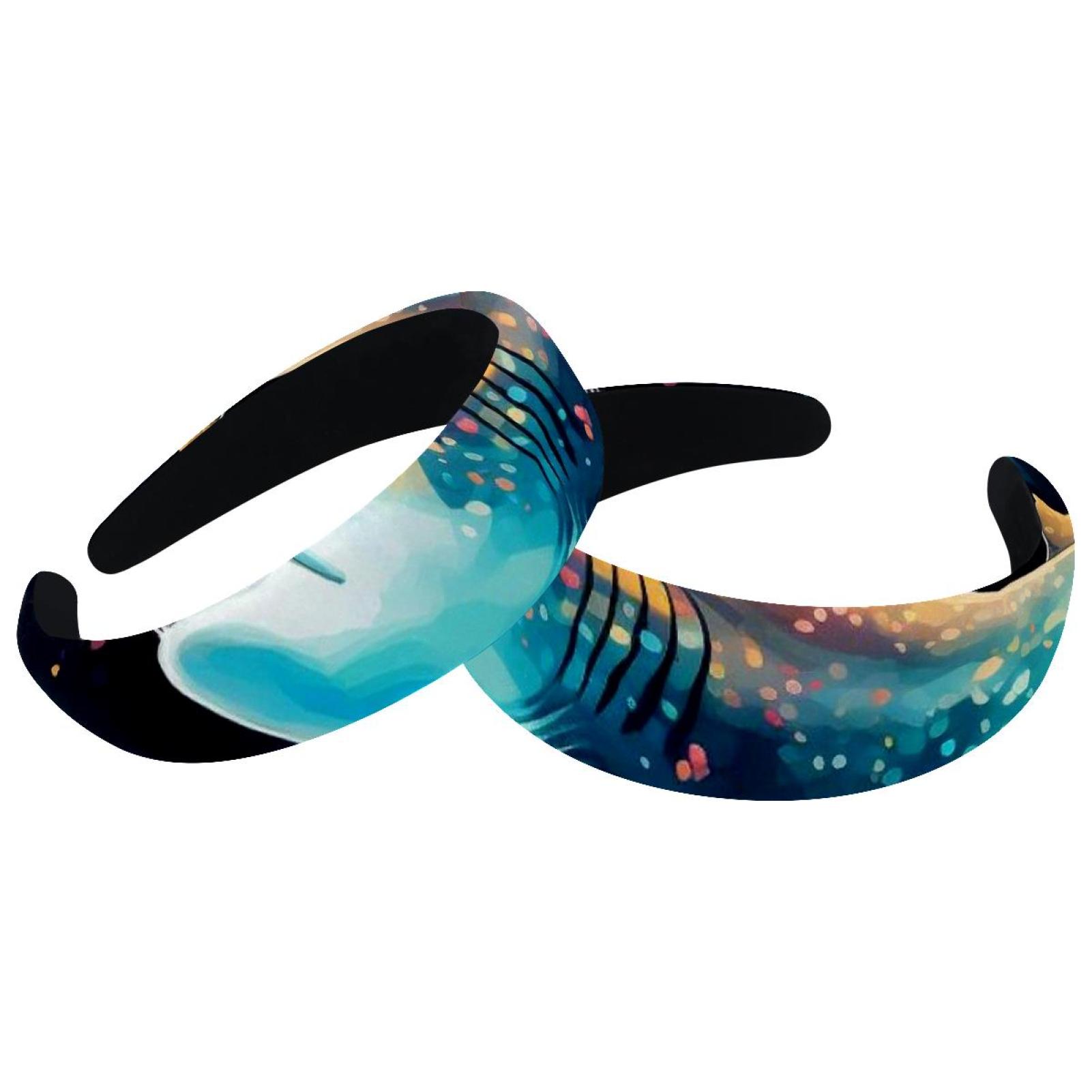 Pack of 2 Starry Sky Shark Headbands for Washing Face or Facial ...