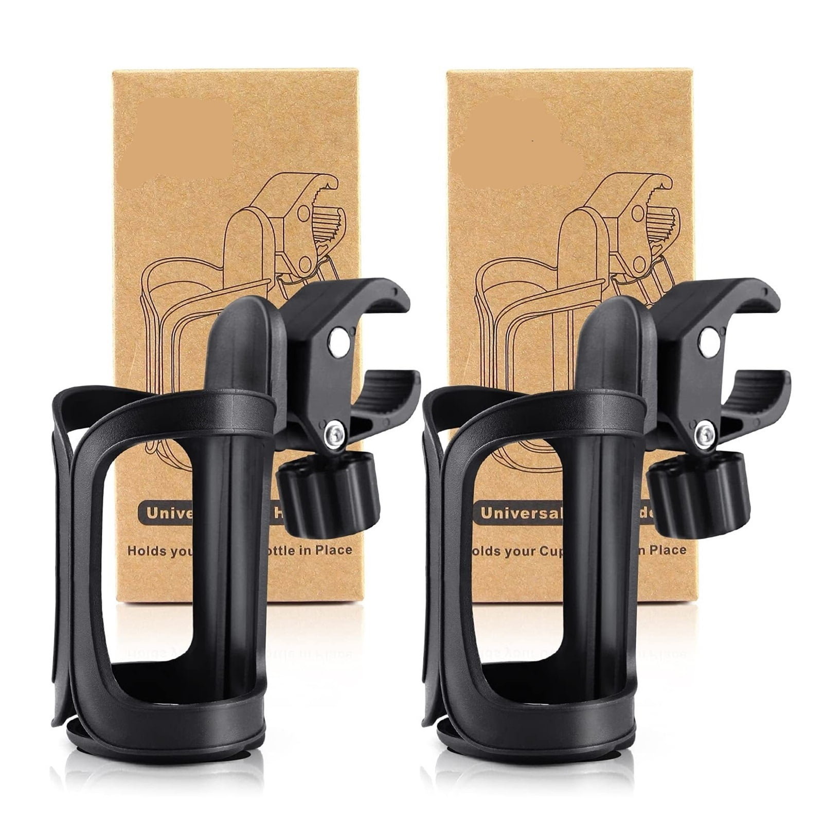 Pack of 2 Stroller Cup Holders, Universal Drinks Holder for Bikes ...