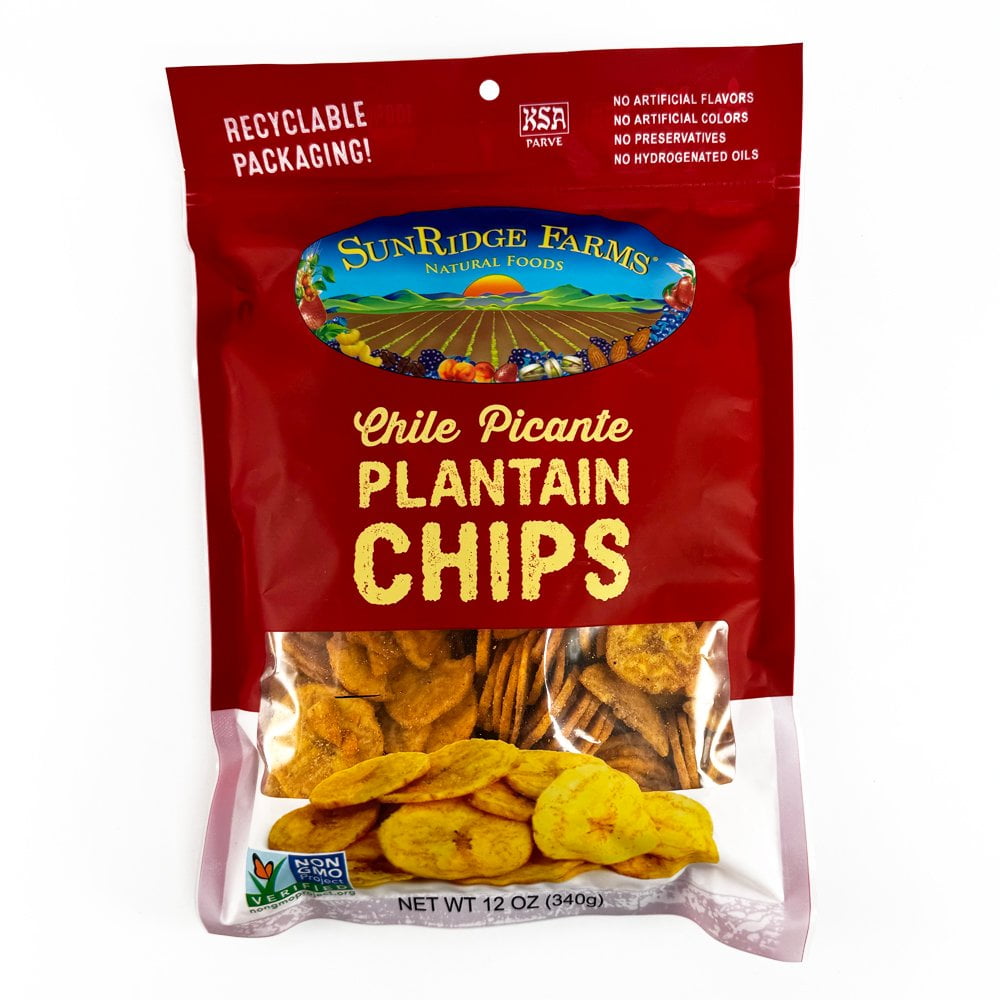Pack of 2 SunRidge Farms Chile Picante Plantain Chips, 12 oz (Package ...