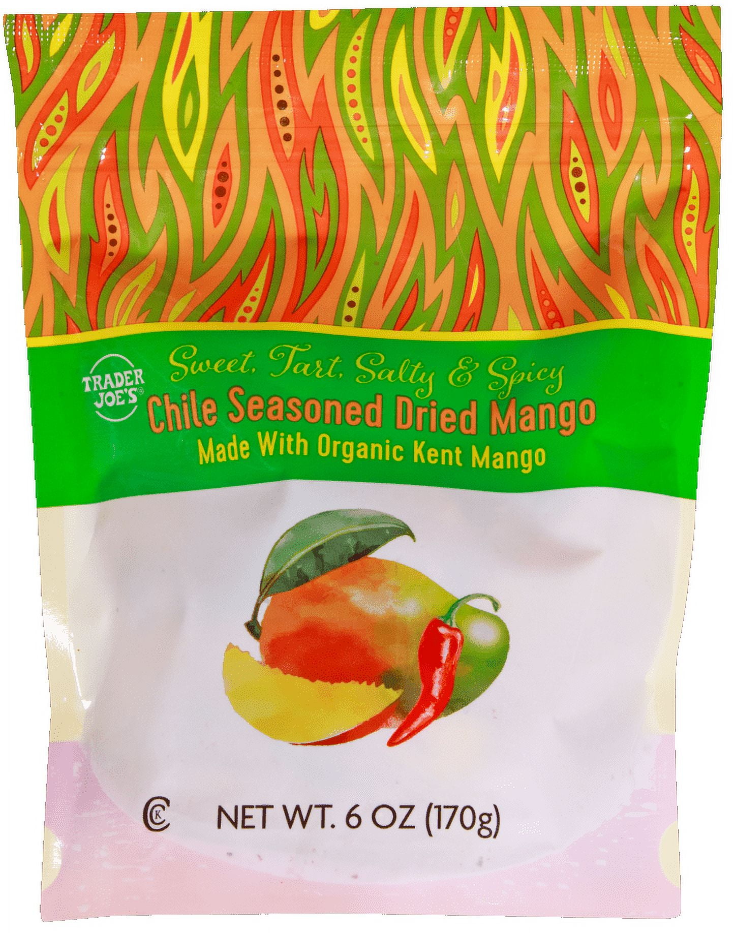 Pack of 2 - TJs Chile Seasoned Dried Mango 6 Oz - Walmart.com