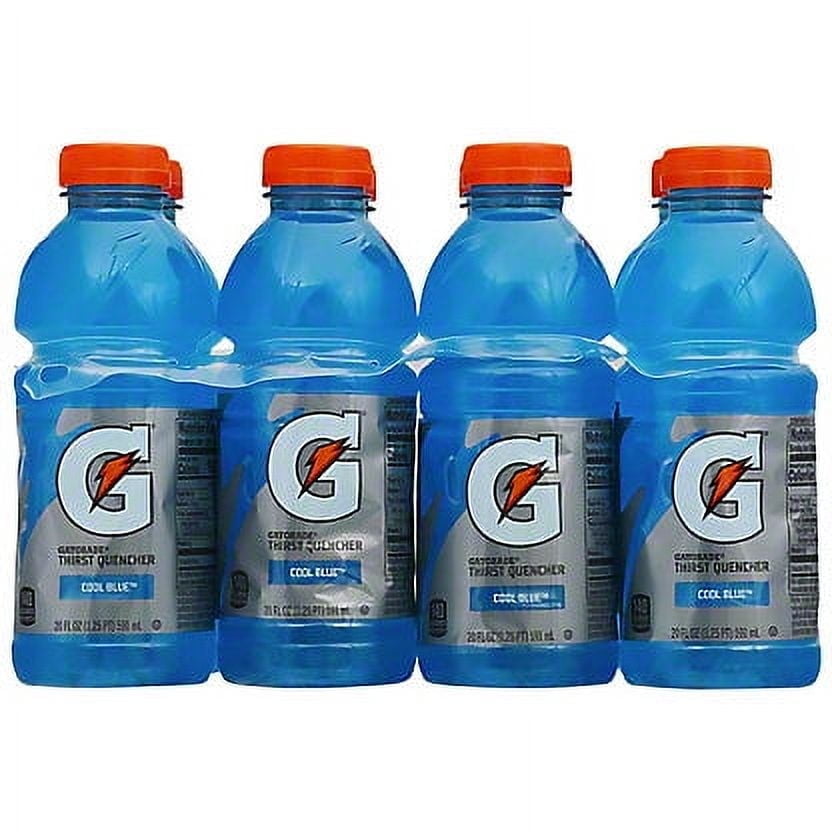 Gatorade Cool Blue Raspberry Thirst Quencher, 20 oz Bottles, 8 Pack ...