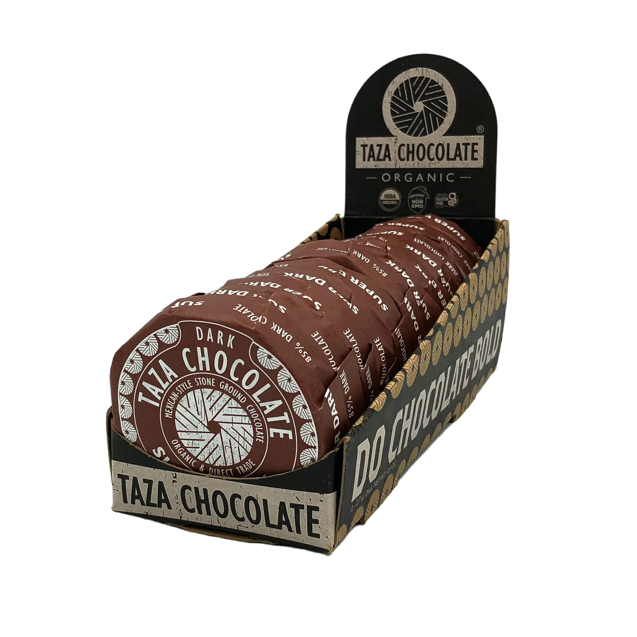 Pack of 2 - Taza Chocolate Organic Mexicano Disc 85% Dark Chocolate ...