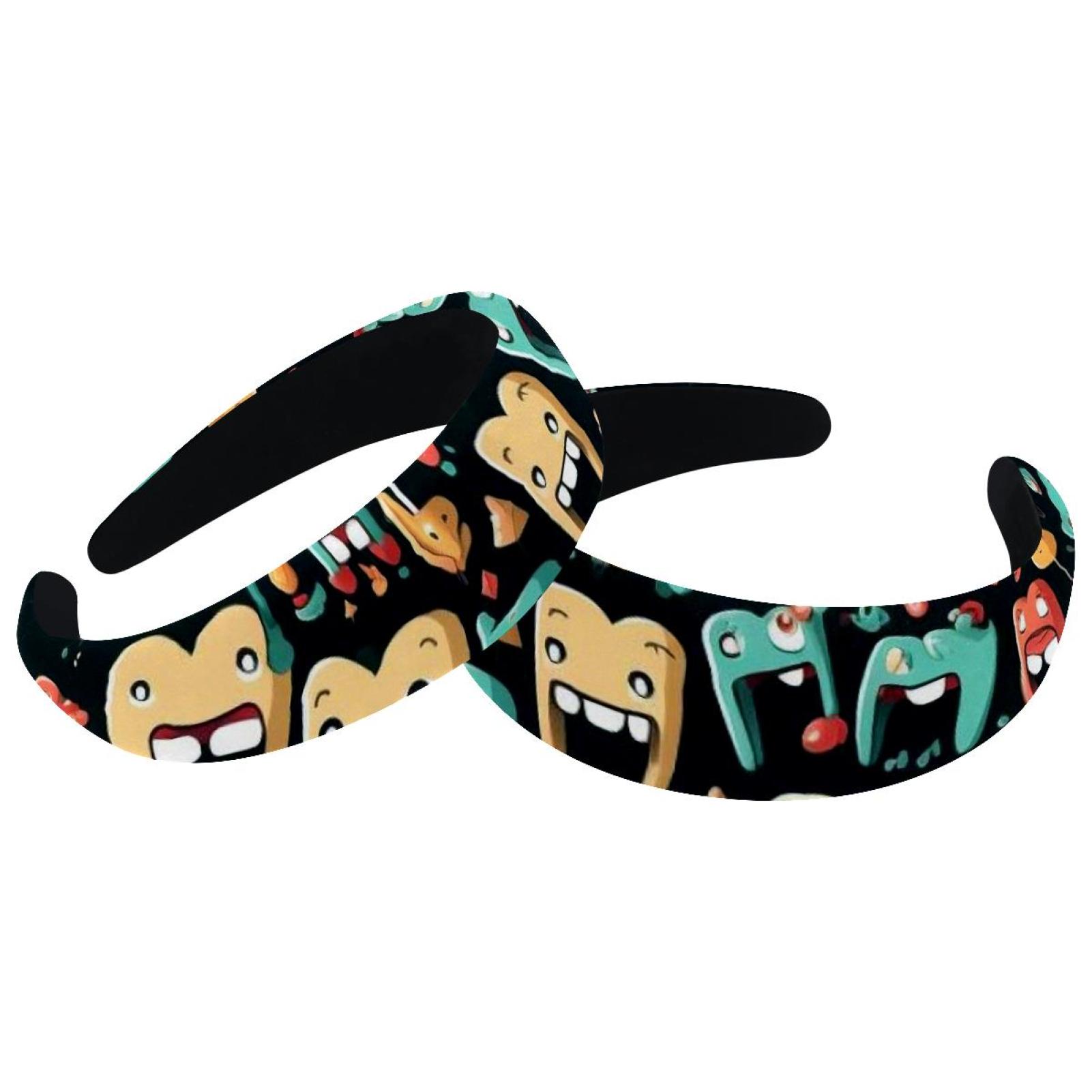 Pack of 2 Teeth Headbands for Washing Face or Facial, Skincare Makeup ...