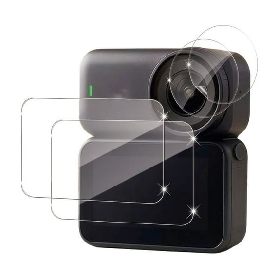 Pack of 2 Temperately Glass Screen and Lens Protectors Opposing Scratch ...