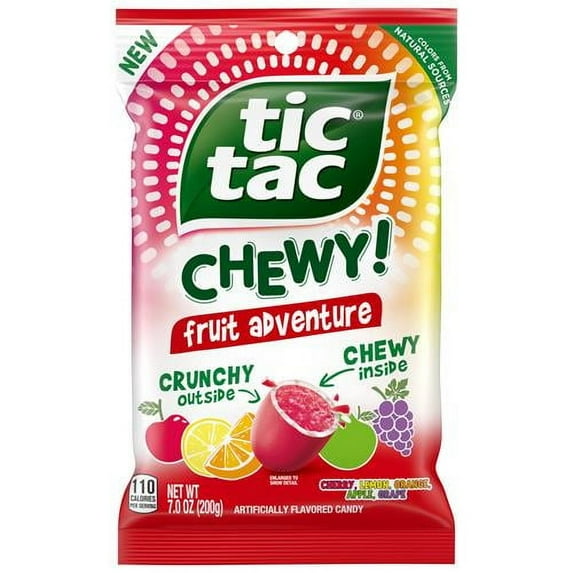 Pack of 2 Tic Tac Chewy Fruit Adventure Candy, Fruit Candy, 7 oz ...