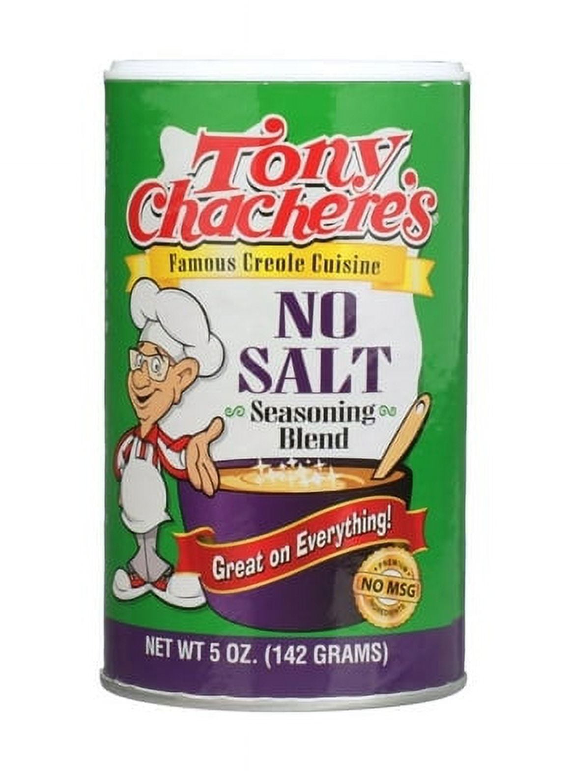 Pack of 2 Tony Chacheres, Seasoning, Cajun, No Salt, 5 oz - Walmart.com