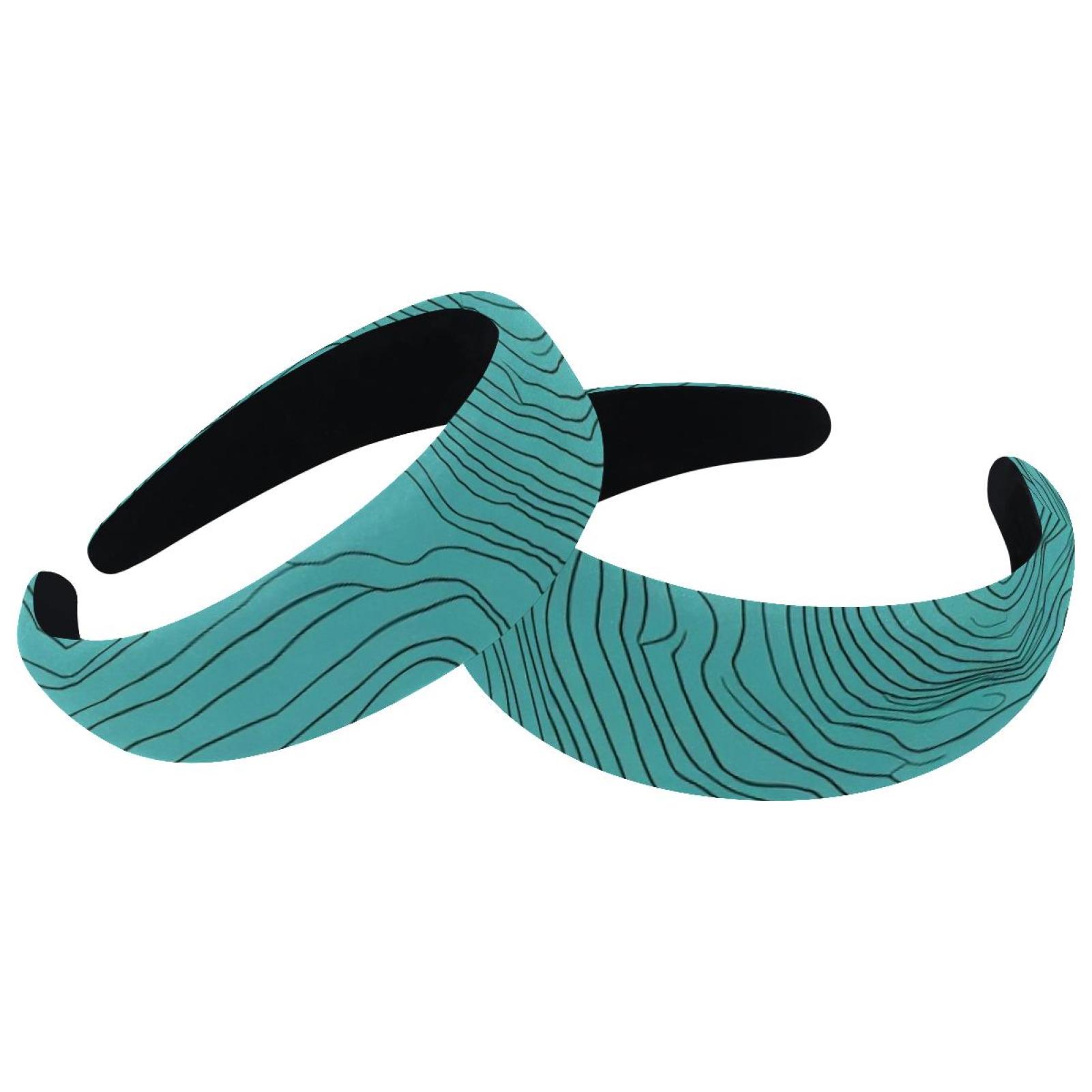 Pack of 2 Topographic Map Headbands for Washing Face or Facial ...