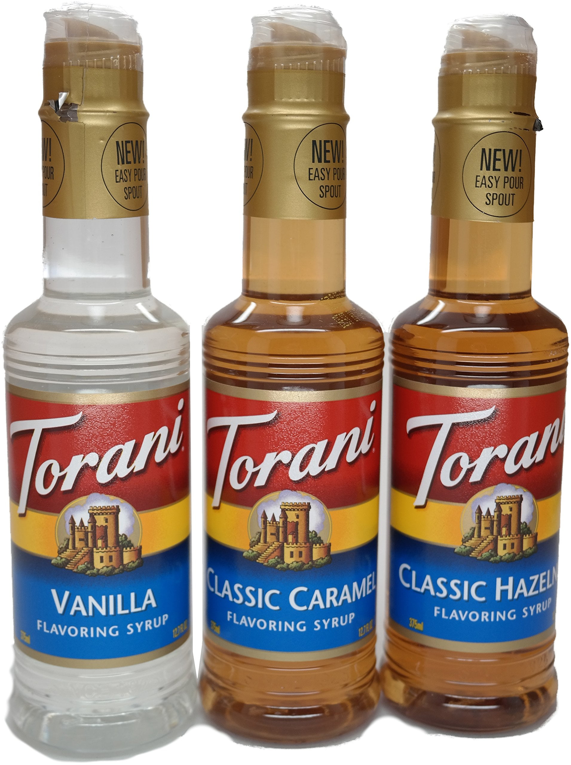 Pack of 2 - Torani Vanilla, Classic Hazelnut, & Caramel 12.7 Oz ...