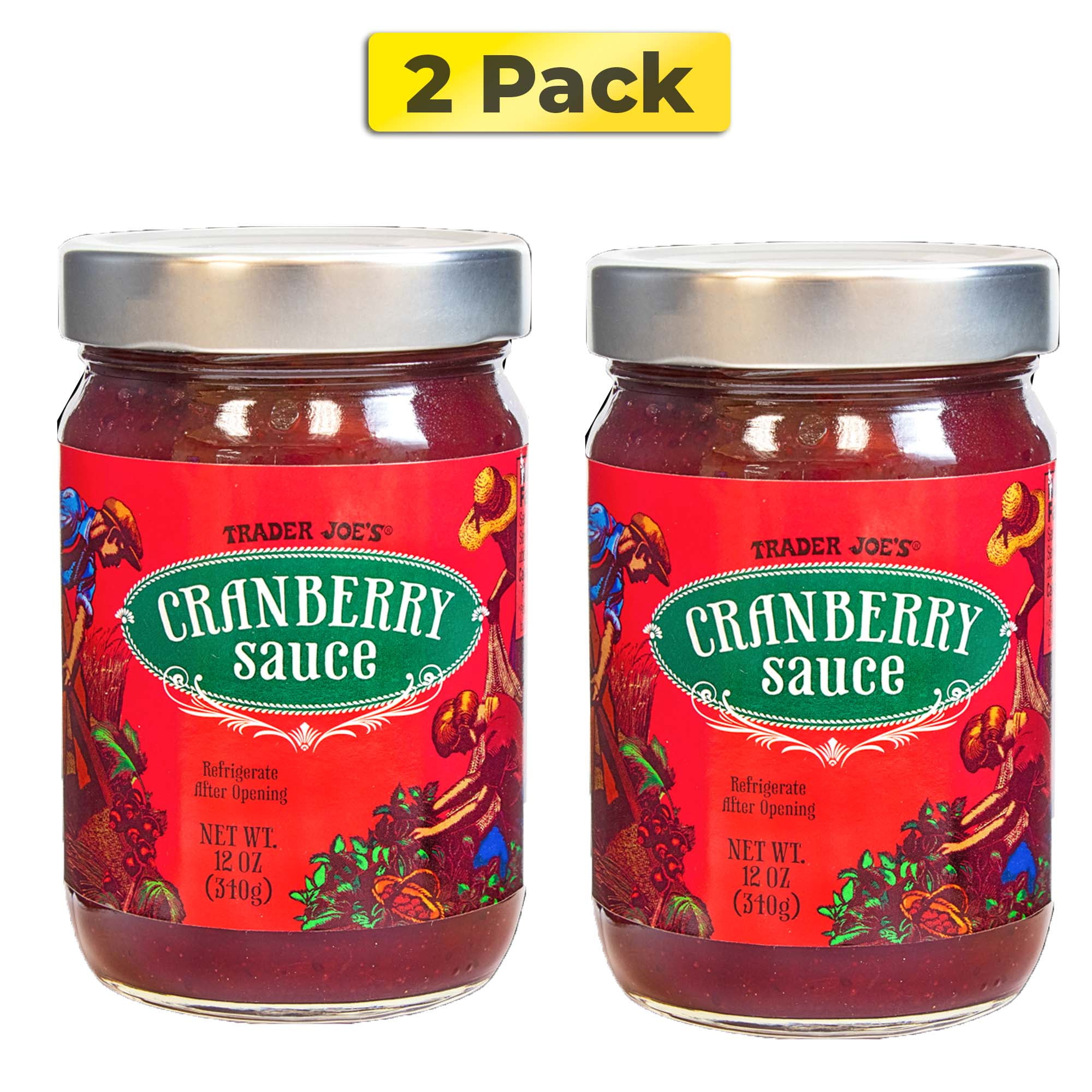 Pack of 2 Trader Joe's Cranberry Sauce | 12 oz - Walmart.com