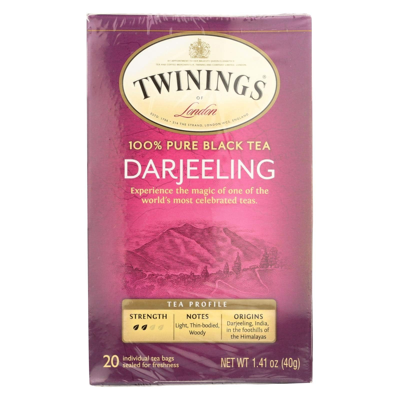 Pack of 2 - Twinings Darjeeling Tea, 20 Per Pack - 6 Packs Per Case.6 ...