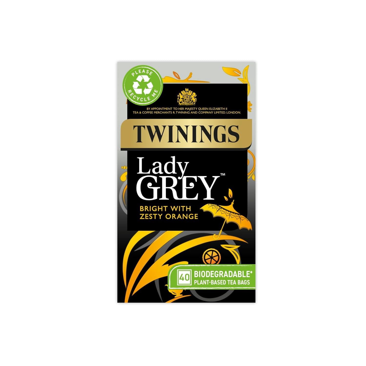 Pack of 2 - Twinings Lady Grey Tea 40 Bags - Walmart.com