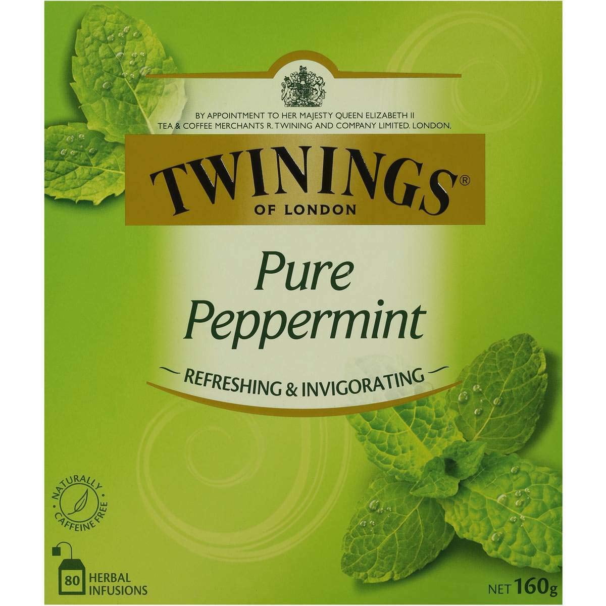 Pack of 2 - Twinings Pure Peppermint Tea Bags 80 Pack - Walmart.com