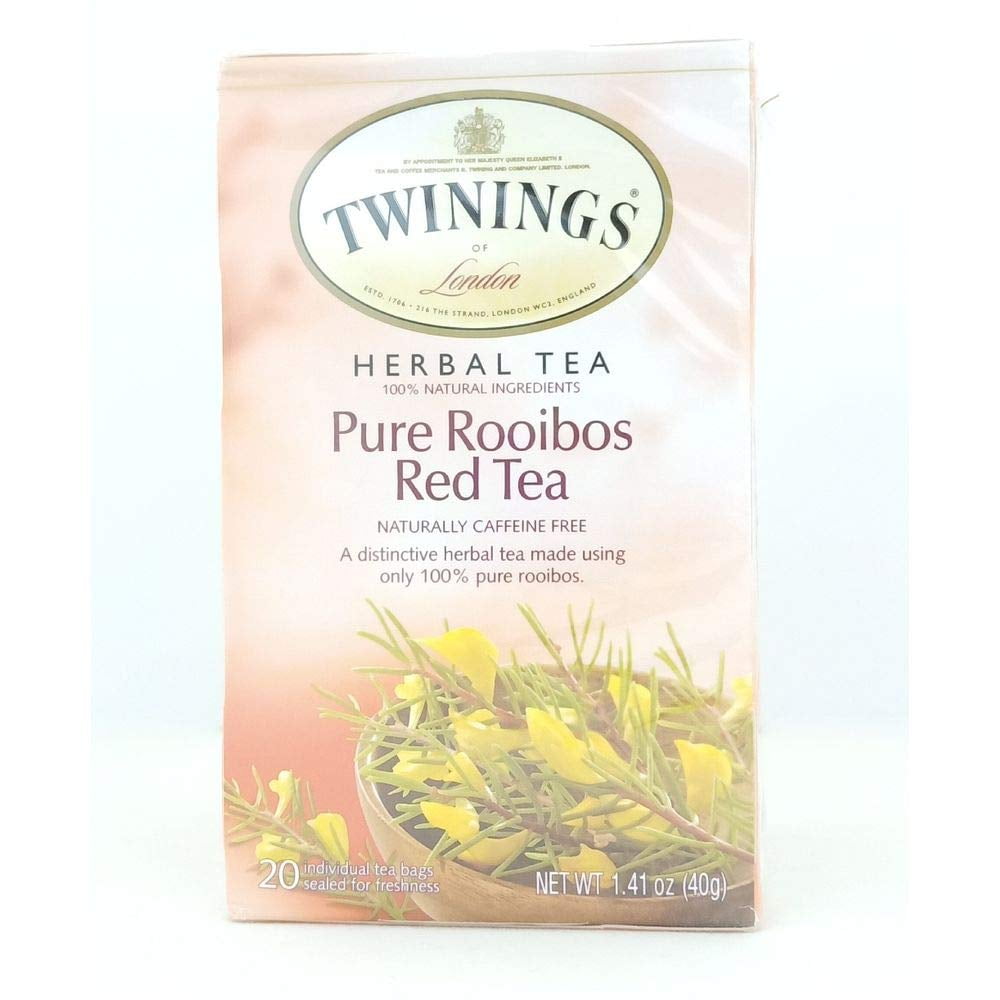 Pack of 2 - Twinings Tea African Red Roobios 1 Pack ( 20 Teabags ...