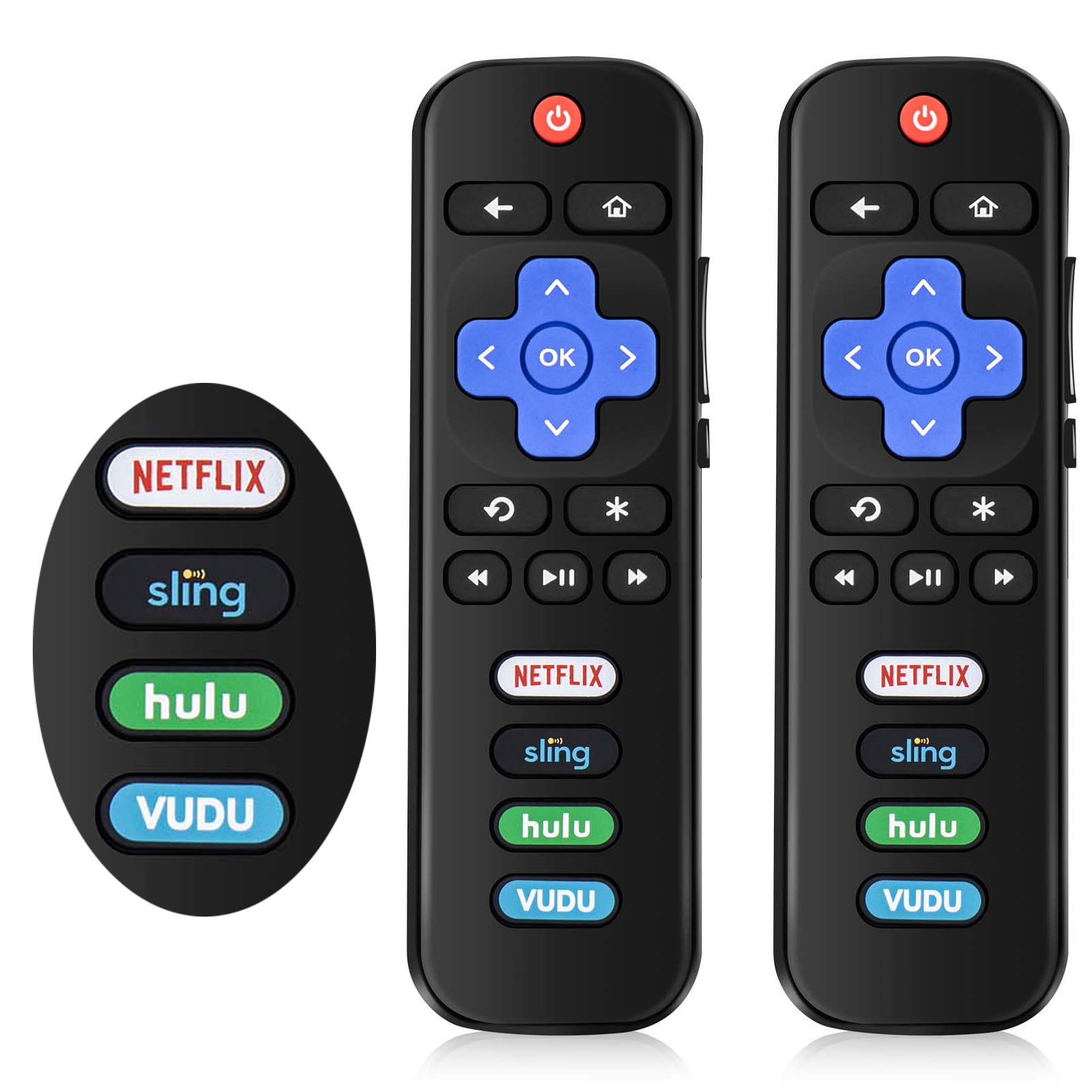 (Pack of 2) Universal TV Remote Control for TCL, Hisense, Sharp ...
