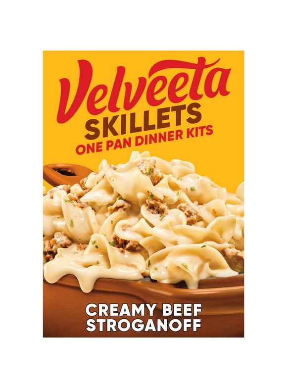Pack of 2 Velveeta Skillets Creamy Beef Stroganoff Pasta Dinner Kit, 11 ...
