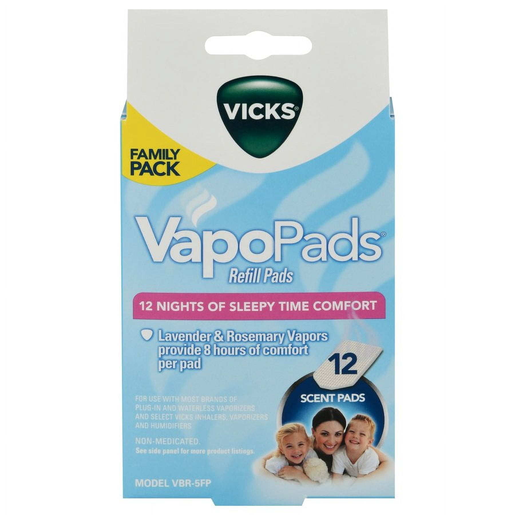Pack of 2 Vicks VapoPads Refill Pads - Lavender & Rosemary, 12 ct ...