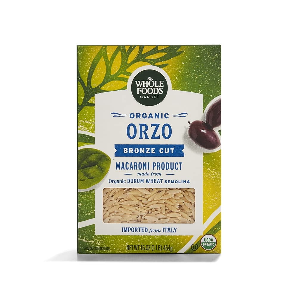 Pack of 2 - Whole Foods Market, Organic Orzo, 16 Ounce - Walmart.com