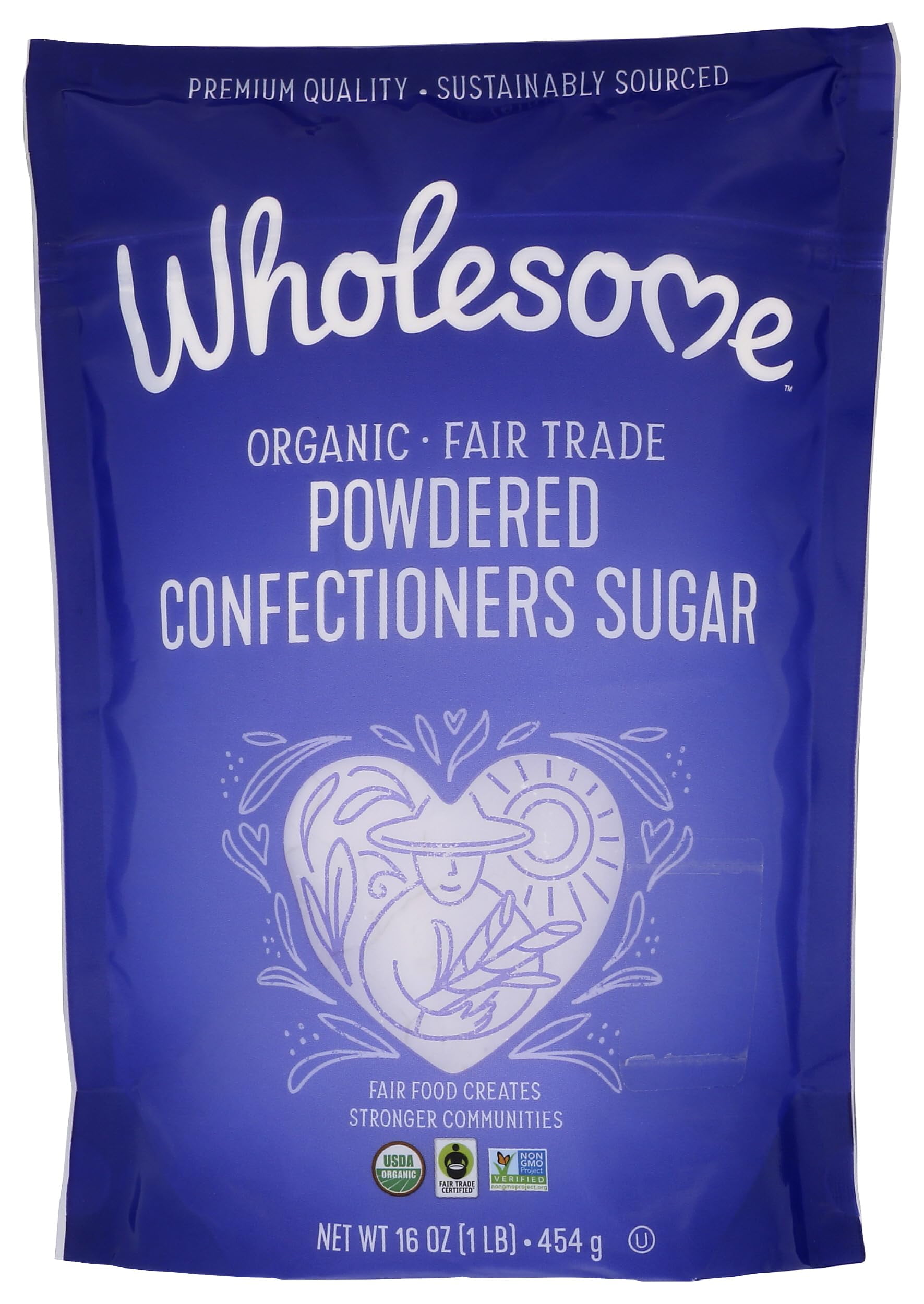 Pack of 2 Wholesome Sweeteners, Powdered Sugar, Fair Trade Organic, 1 ...