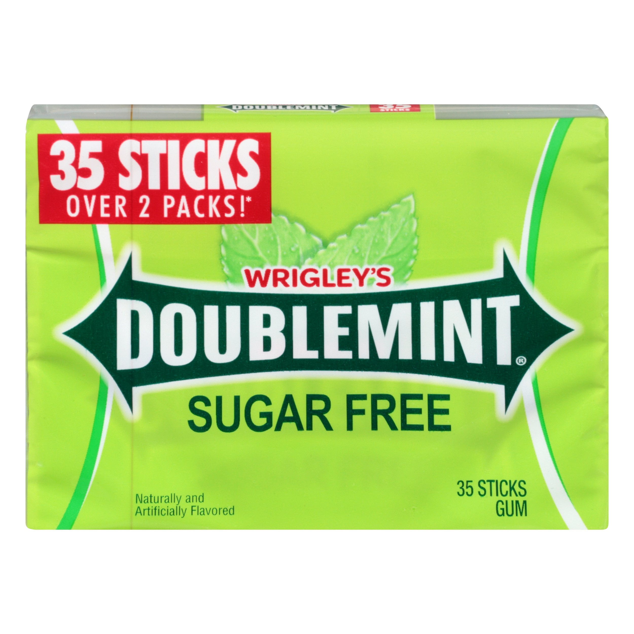 Pack of 2 Wrigley's Doublemint Sugar Free Chewing Gum Mega Pack, 35 pc ...