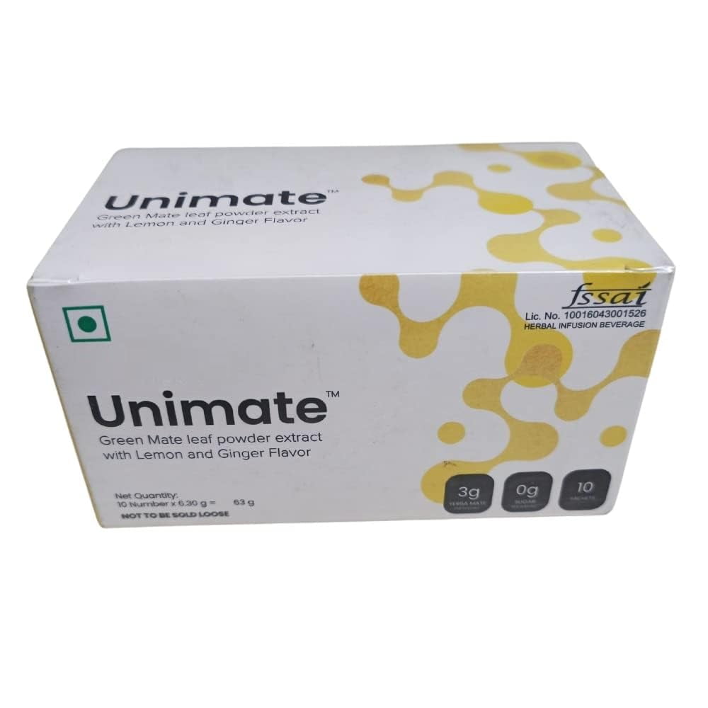 Unicity Unimate Lemon Ginger Drink, Pack of 2 (10 Sachets Each ...