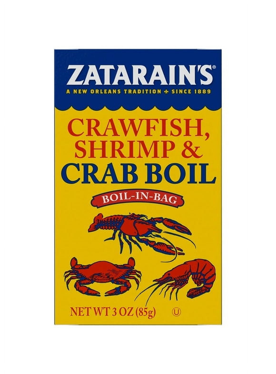 Pack of 2 Zatarain's Crawfish, Shrimp & Crab Boil, 3 oz Box - Walmart.com