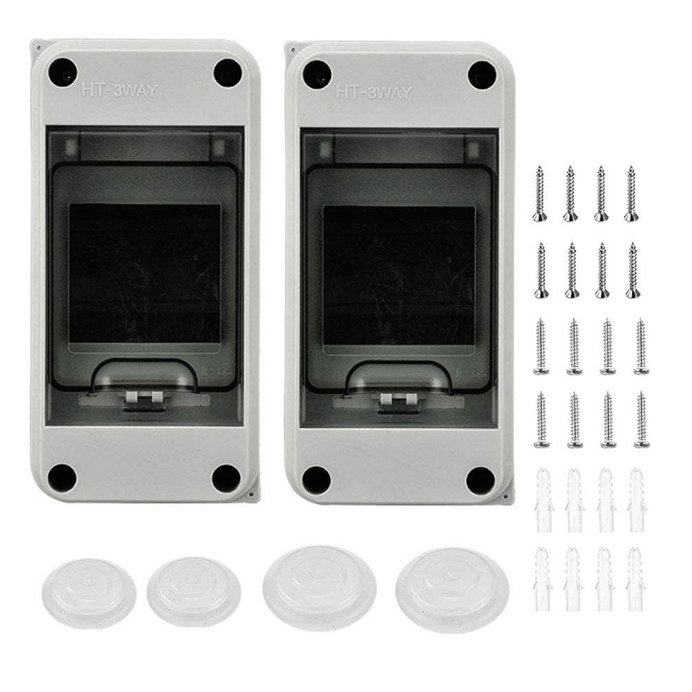 Pack of 2 for Mounted Fuse Boxes HT-3,IP65- Row Small Distribution Box ...