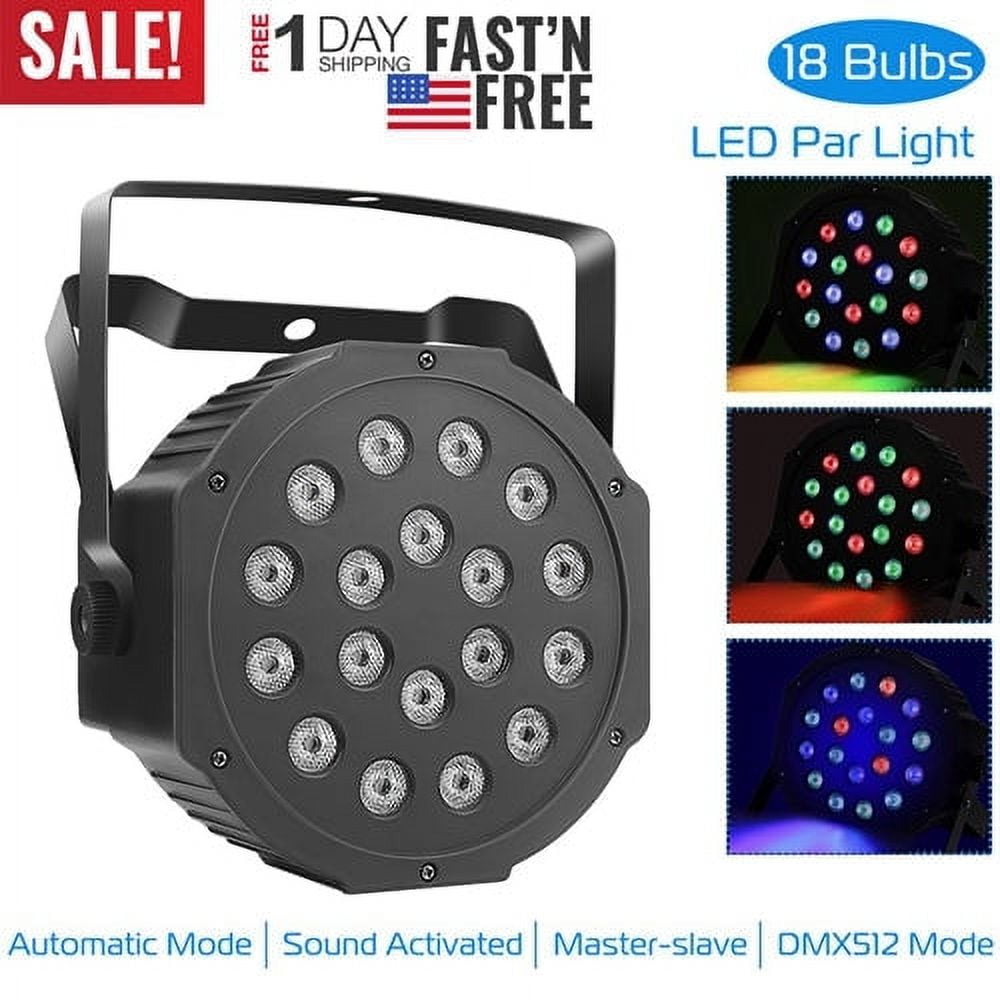 [Pack of 2] iMounTEK 3 IN 1 RGB Wash Par Light Stage Light Uplight 7 ...