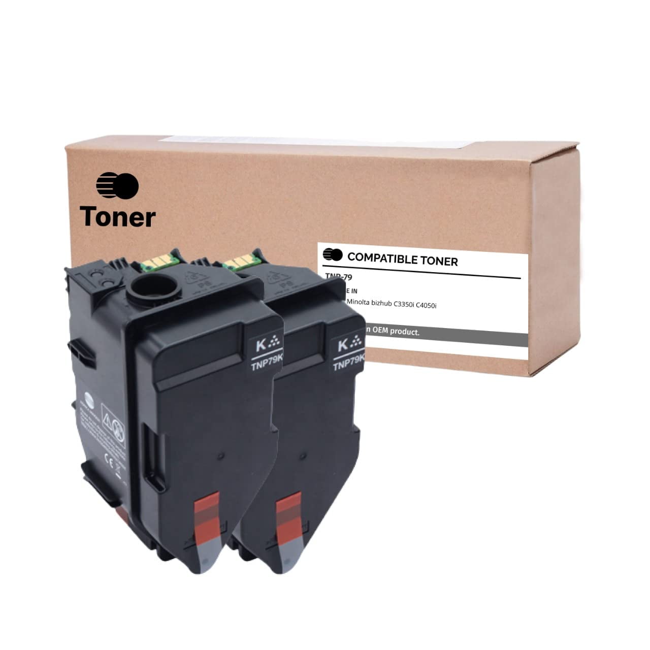 Pack of 2 toners of TNP79K Compatible Toner Cartridge for Konica ...