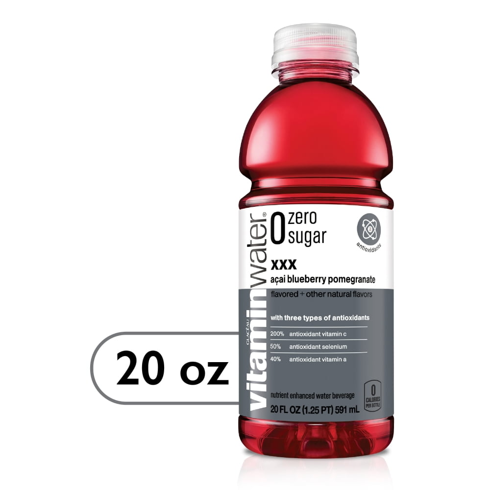 Pack of 2 vitaminwater XXX Acai-Blueberry-Pomegranate Zero Sugar ...