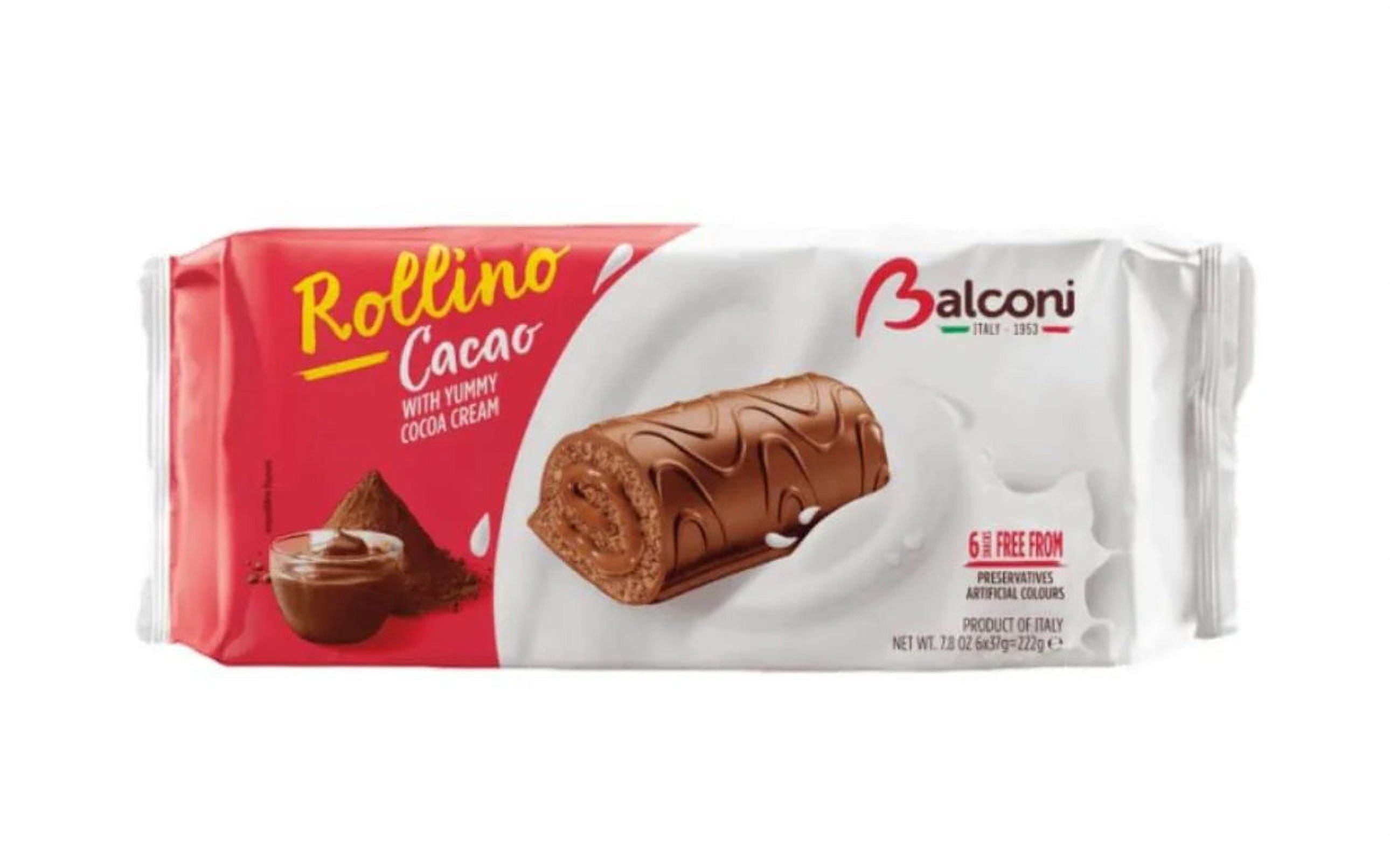 (Pack of 20), Balconi Rollino Cacao Snack Cake 7.8 oz - Walmart.com