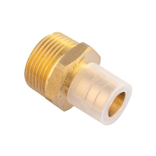 (Pack of 20) EFIELD Pex-A Expansion Brass Fittings 3/4" Pex x 1" Male NPT Adapter, ASTM F1960 ...