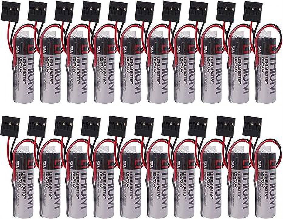 (Pack of 20) ER17500V 3.6V PLC Battery Compatible with Toshiba ER17500V ...