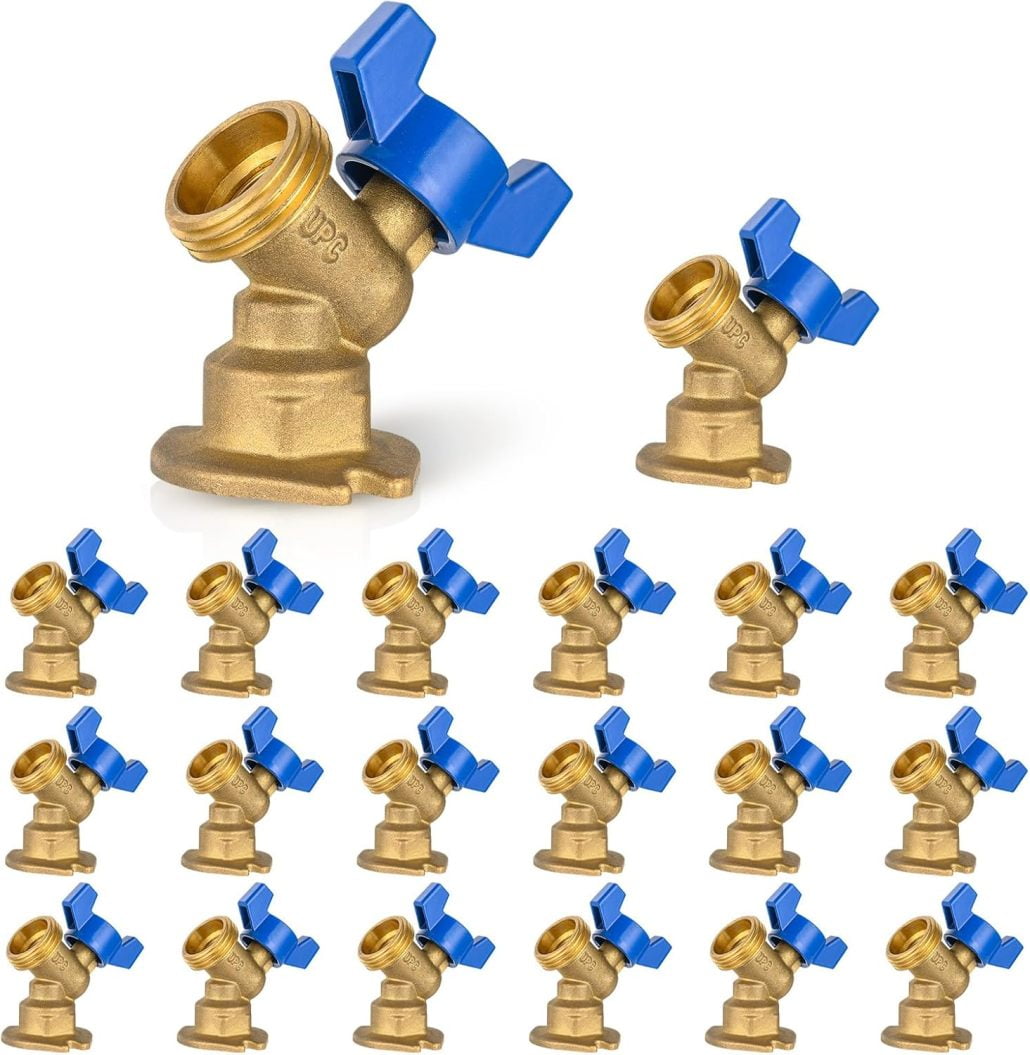 (Pack of 20) HXSP Sillcock Hose Bibb Valve,3/4 Inch FIP Inlet x 3/4 Inch MHT Outlet,Outdoor ...