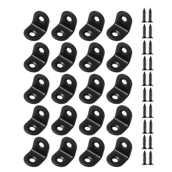 Pack of 20 Metal Corner Supports Steel Support Small Metal Supports ...