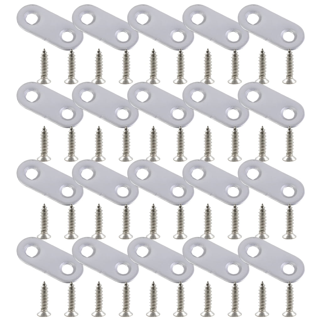 Pack of 20 Portable Straight Brackets for Cabinet and Shelf ...